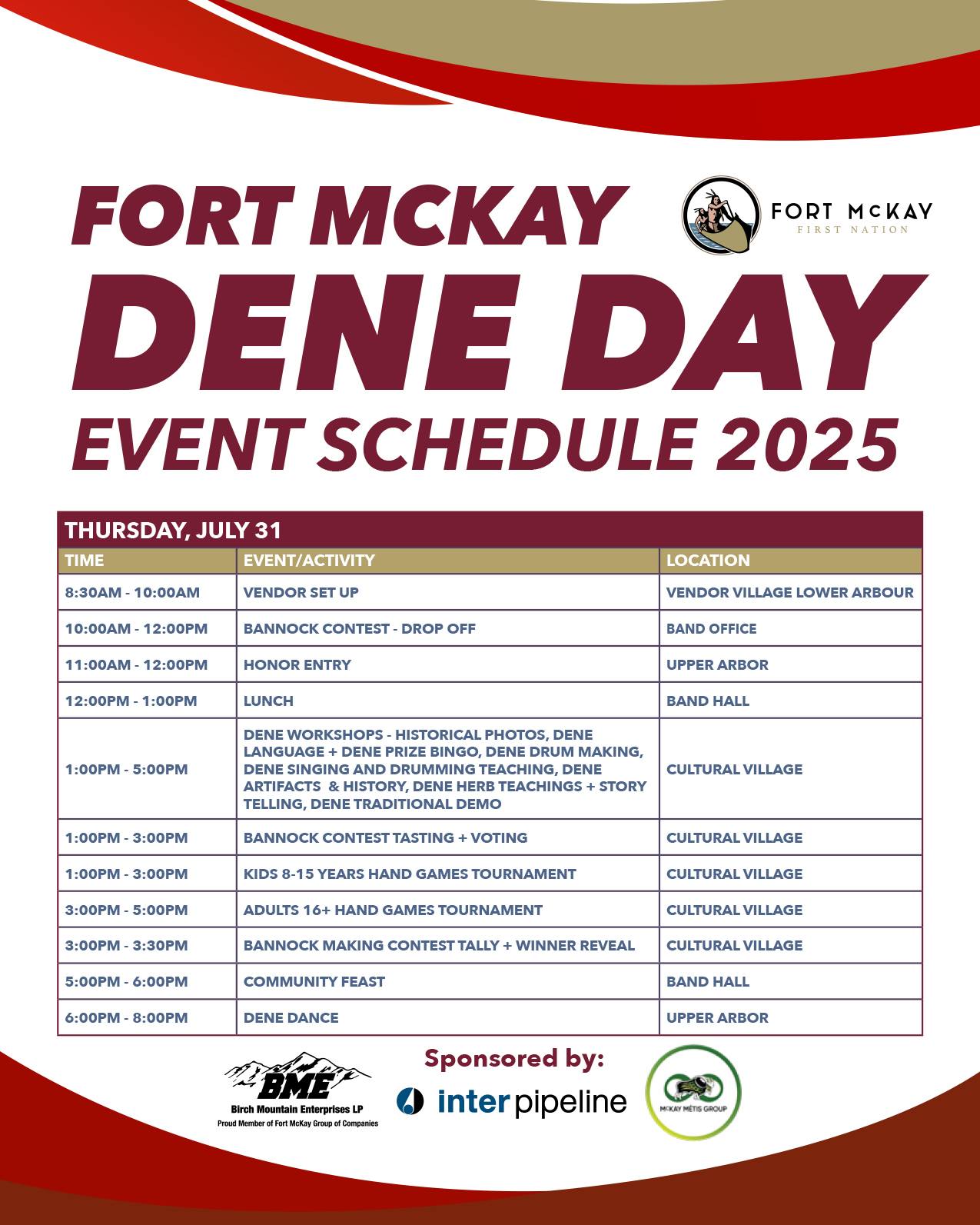 Fort McKay Dene Day - MAC Calendar
