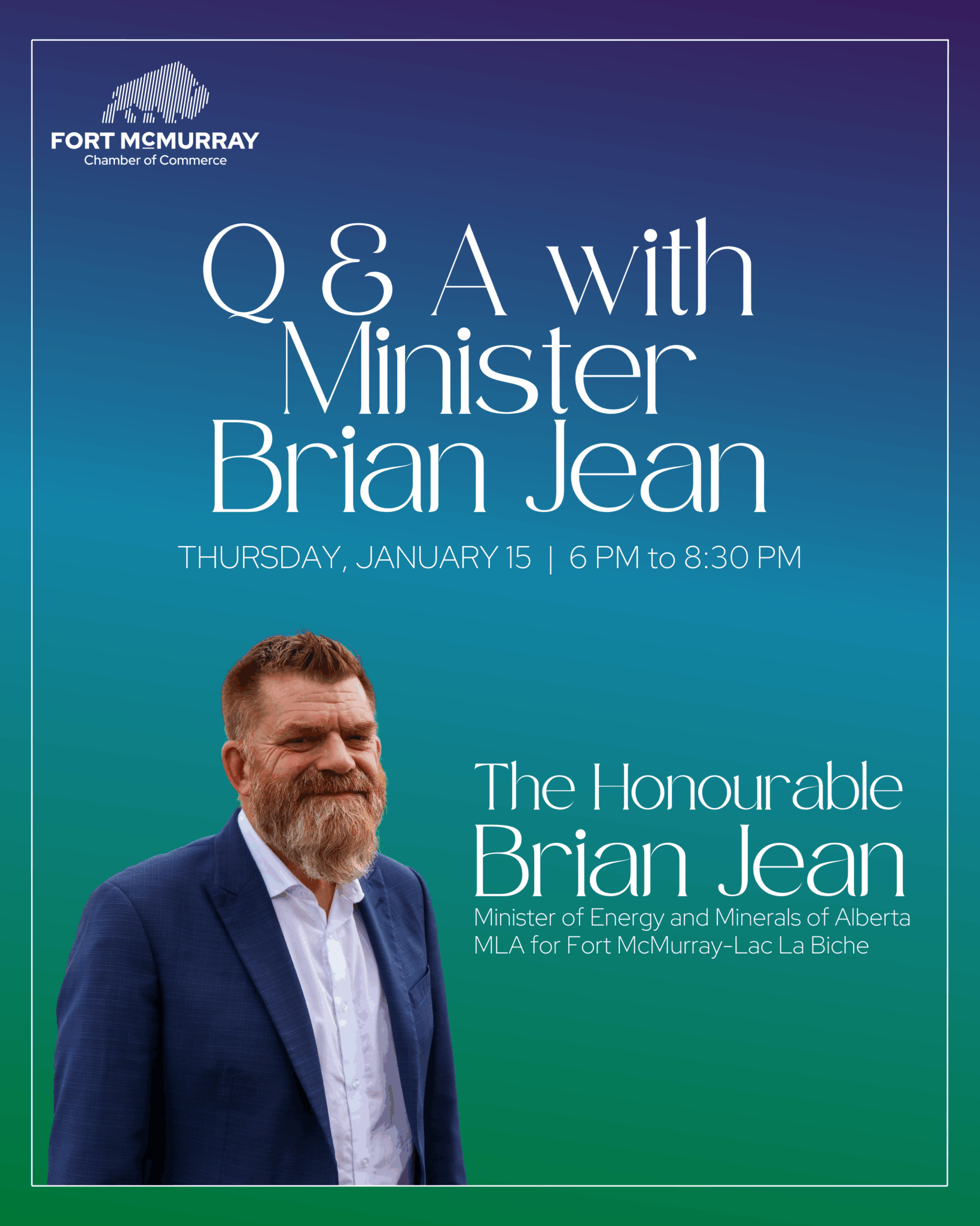 Q & A with Minister Brian Jean - MAC Calendar